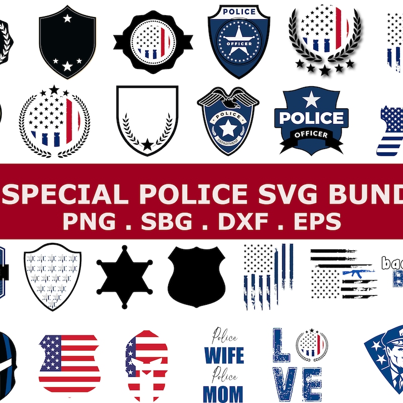 Police Svg - Etsy