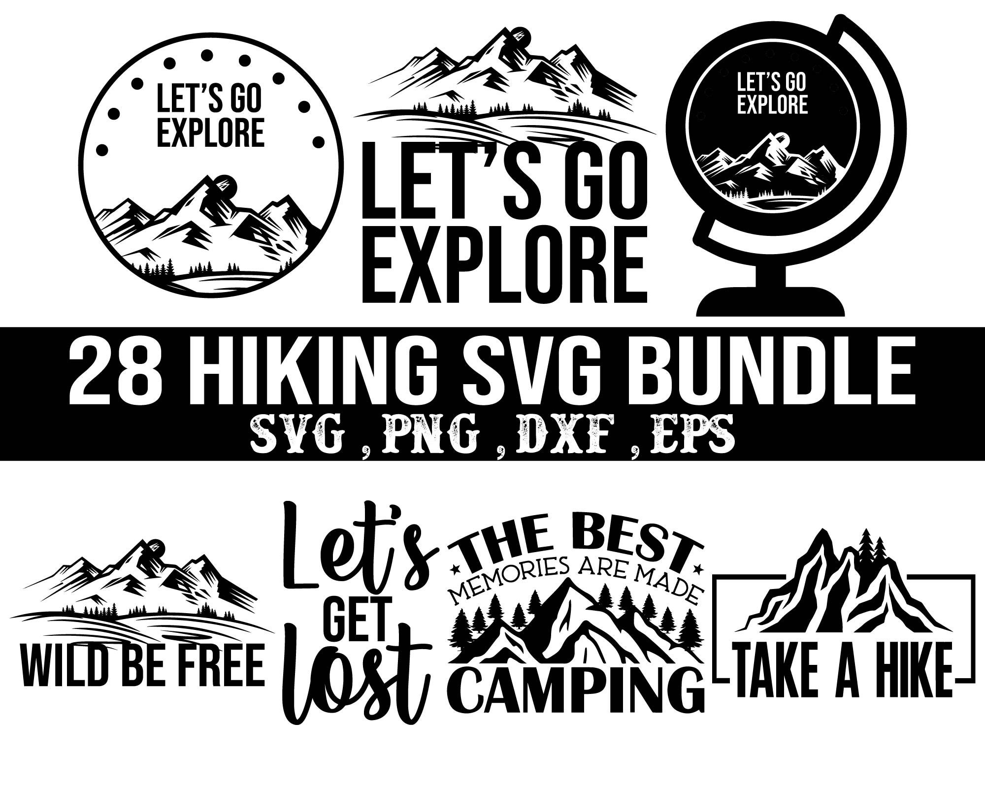 Hiking Svg Bundle, Hiking Saying Svg, Nature Svg, Mountains Svg ...