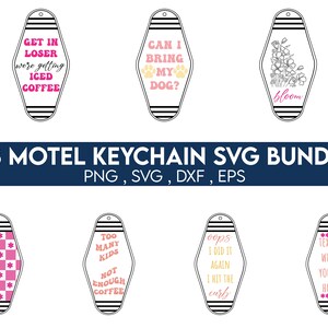 Motel Keychain Svg Bundle, Motel Keychain Png, Keychain Svg Bundle ...