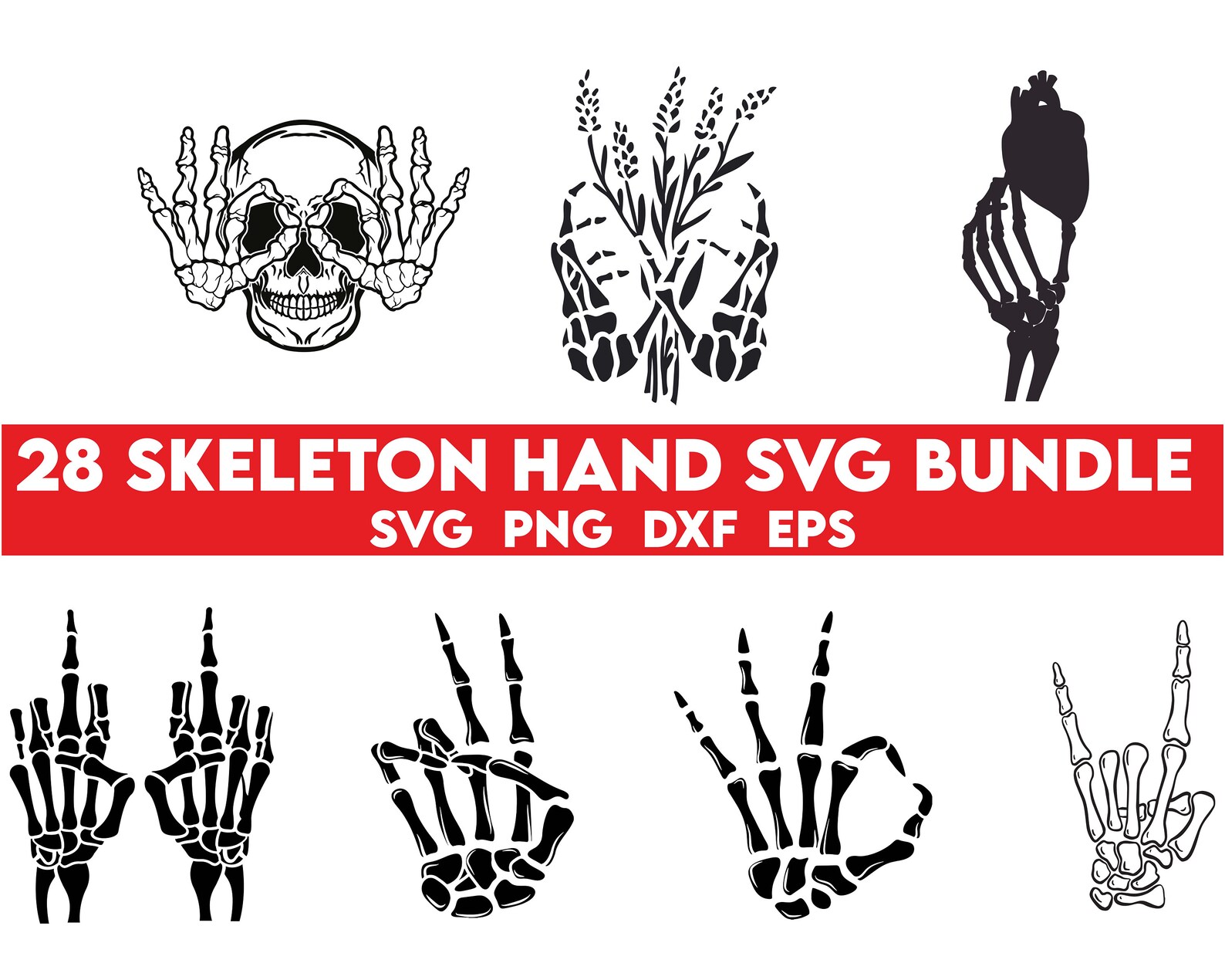 Skeleton Hands Svg Bundle, Skeleton Hands Svg, Skeleton Png, Skeleton ...