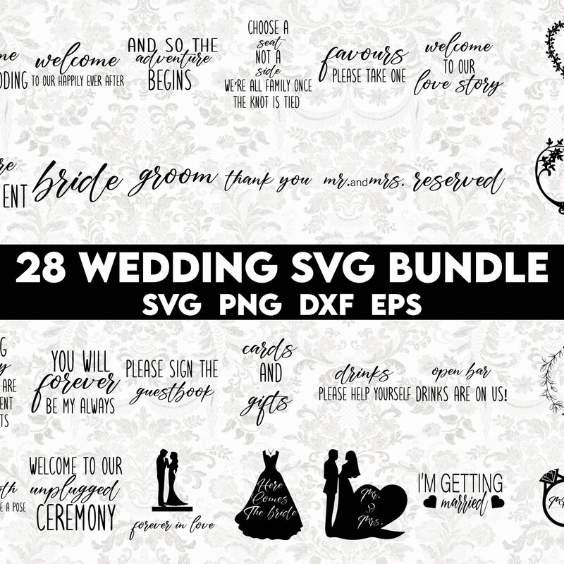 Wedding Sign Svg - Etsy