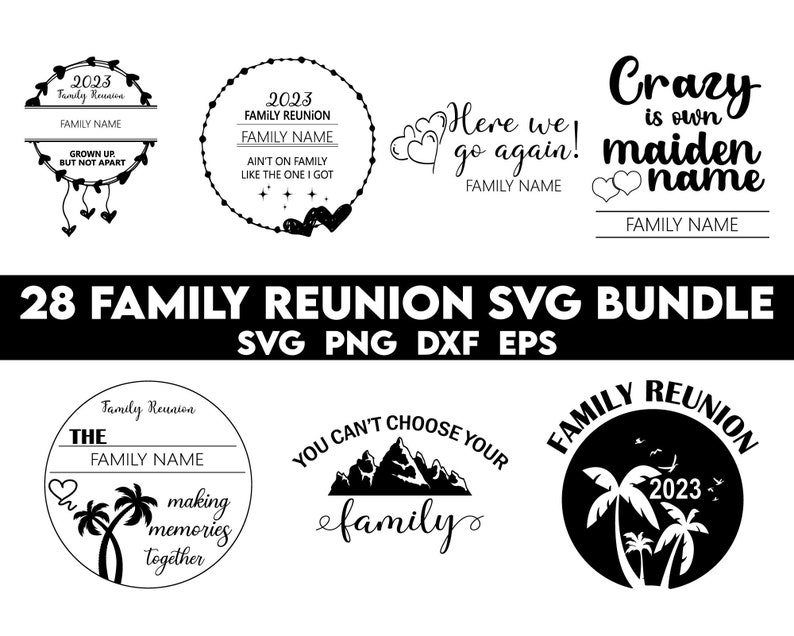 Family Reunion 2023 SVG Bundle Family Reunion Tree SVG - Etsy