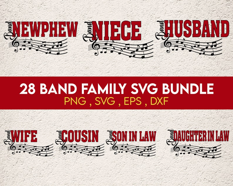 Band Family Svg Bundle Band Svg Band Png Band Eps Band - Etsy UK