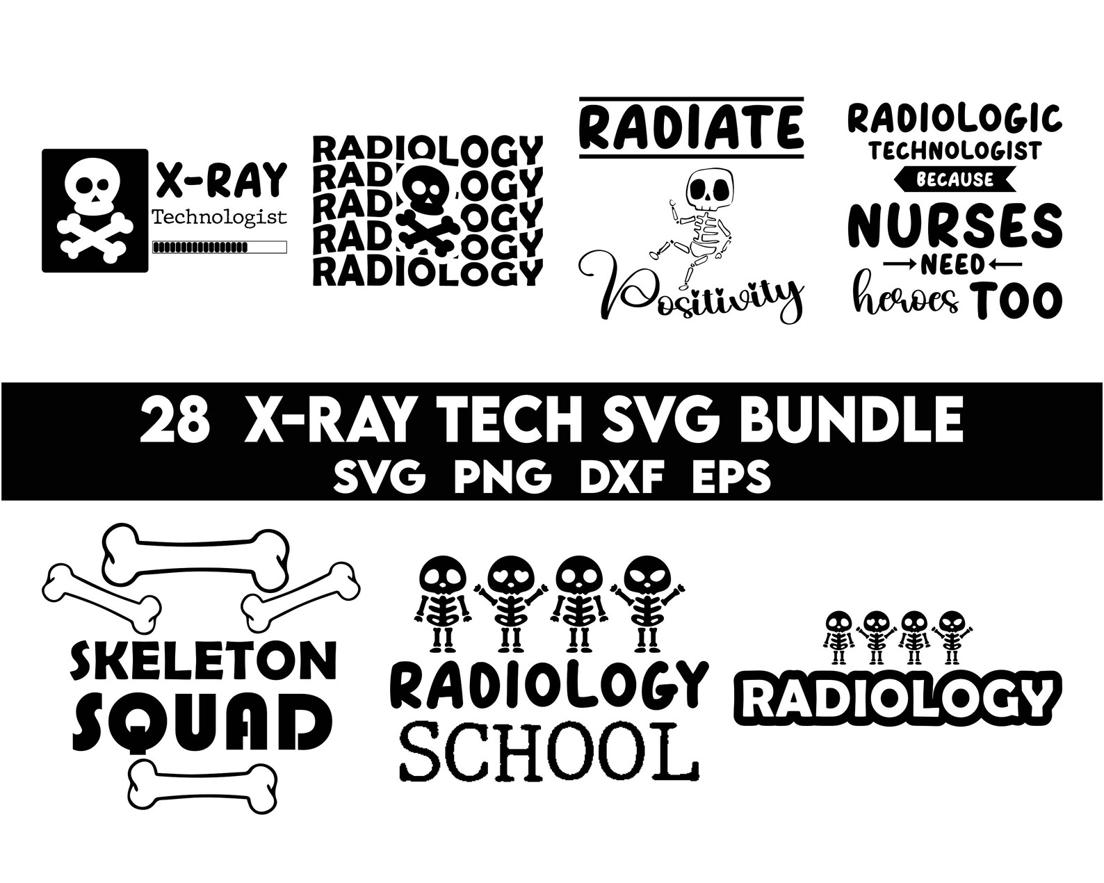 X-ray Tech Svg Bundle, X-ray Technologist Svg, X-ray Technician Svg ...