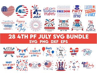 4th of July Svg Bundle, Independence Day Svg, America Svg, USA Flag Svg ...