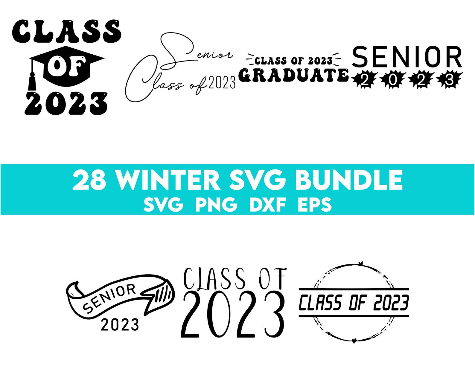 Class of 2023 Svg Bundle, Senior 2023 Svg, Senior Svg, Class of 23 Svg ...