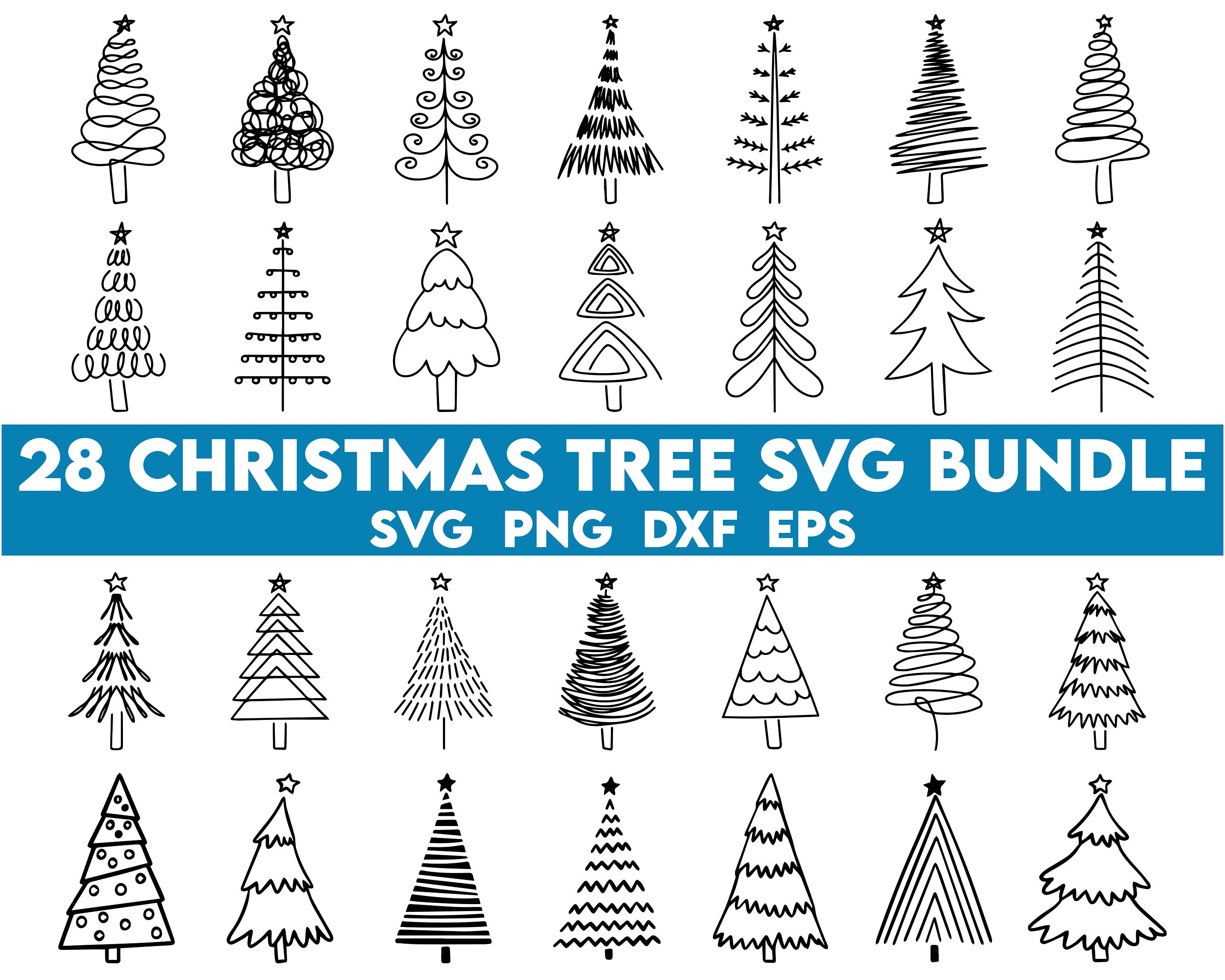 Christmas Tree Svg Bundle, Christmas Svg, Christmas Tree Svg, Christmas ...