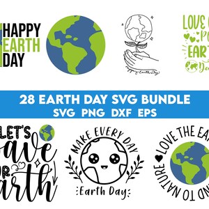 Earth Day Svg Png Bundle, Earth SVG, Recycle SVG, Earth Day Quotes ...