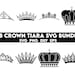 Crown Tiara SVG Bundle, Crown Silhouette, Princess SVG Bundle, Crown ...