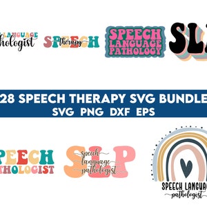 Speech Therapy SVG Bundle, Speech Language Pathologist Svg, Speech ...