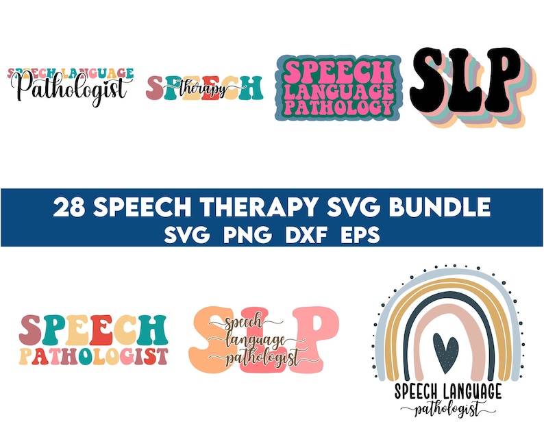 Speech Therapy SVG Bundle, Speech Language Pathologist Svg, Speech ...