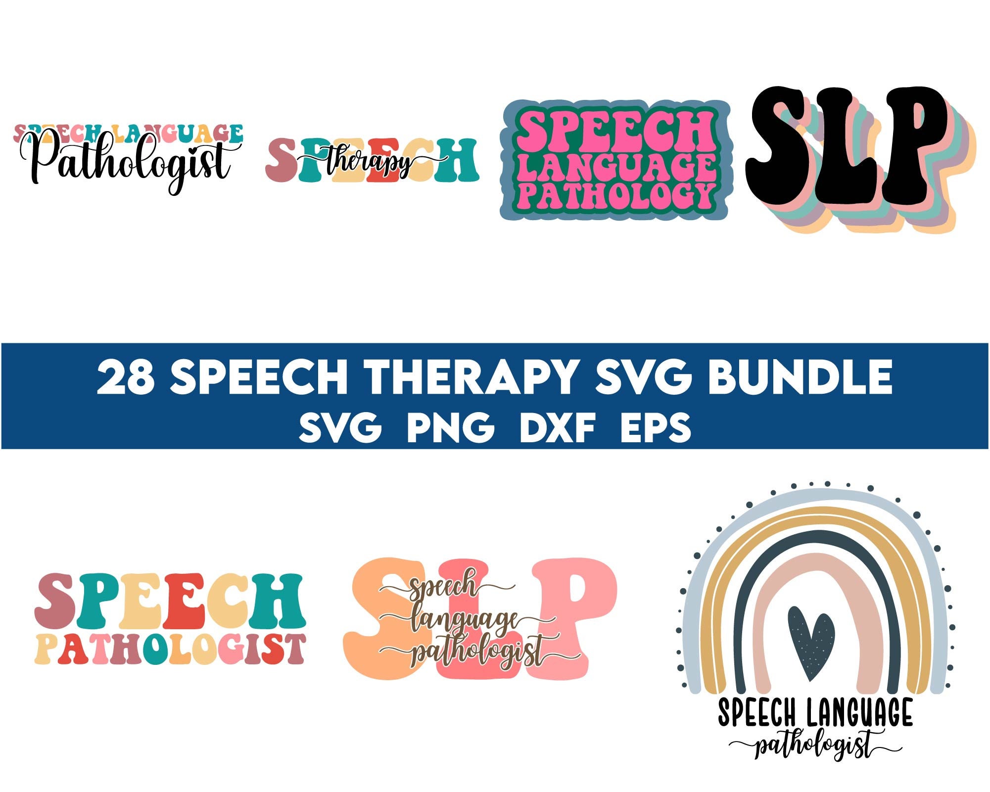 Speech Therapy SVG Bundle, Speech Language Pathologist Svg, Speech ...
