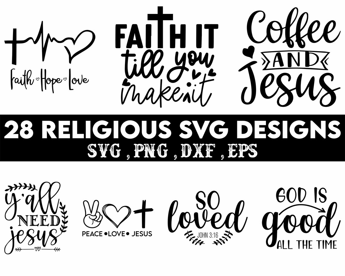 Religious SVG Bundle, Religious SVG, Christian SVG, Jesus Svg, Bible ...