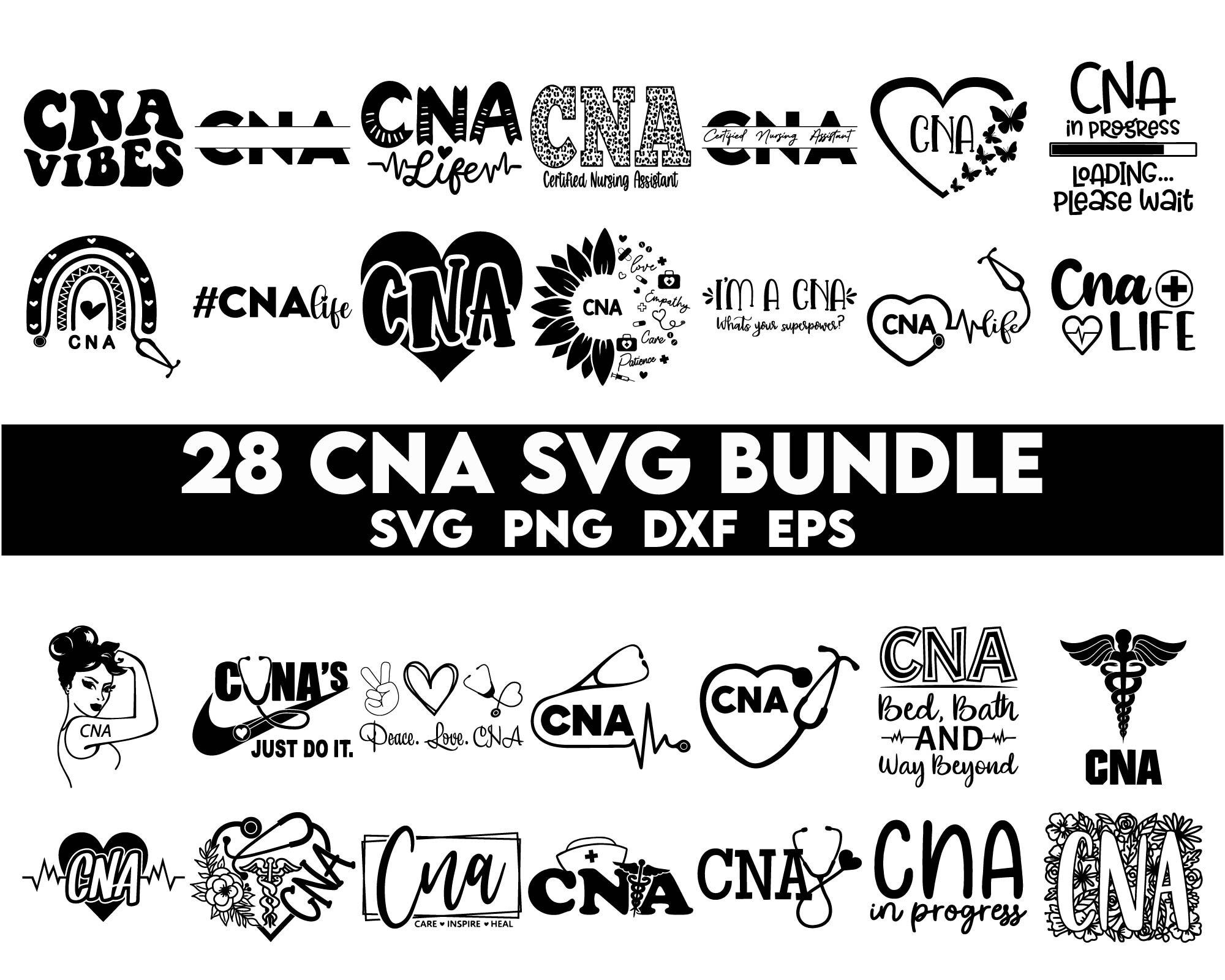 Buy Cna Svg Bundle Nurse Svg Nursing Svg Nurse Life Svg Online in India ...
