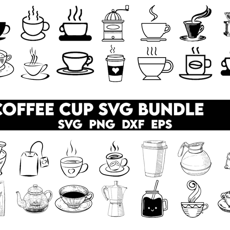 Coffee Cup Svg - Etsy