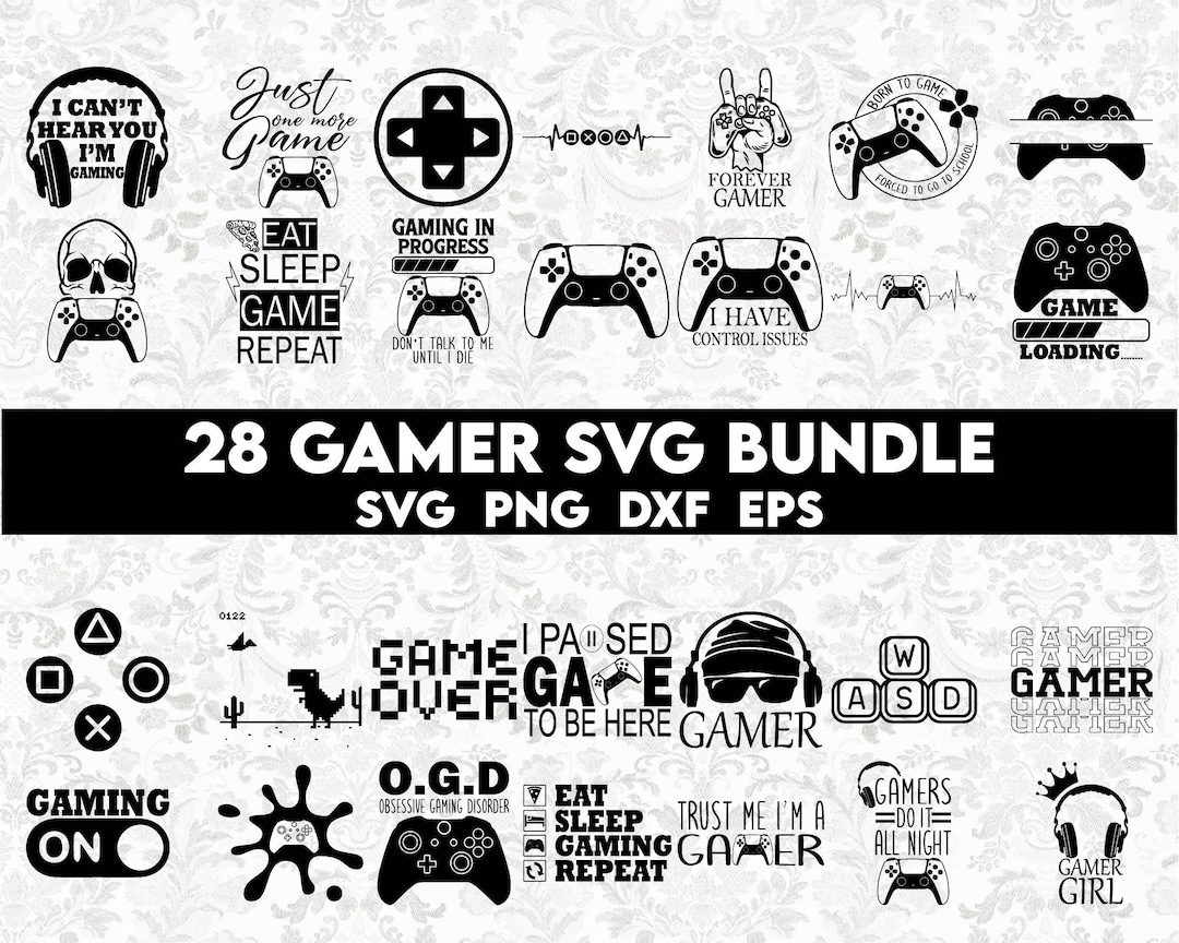 Gamer SVG Bundle, Game Controller Svg, Funny Gaming Svg, Funny Gamer ...