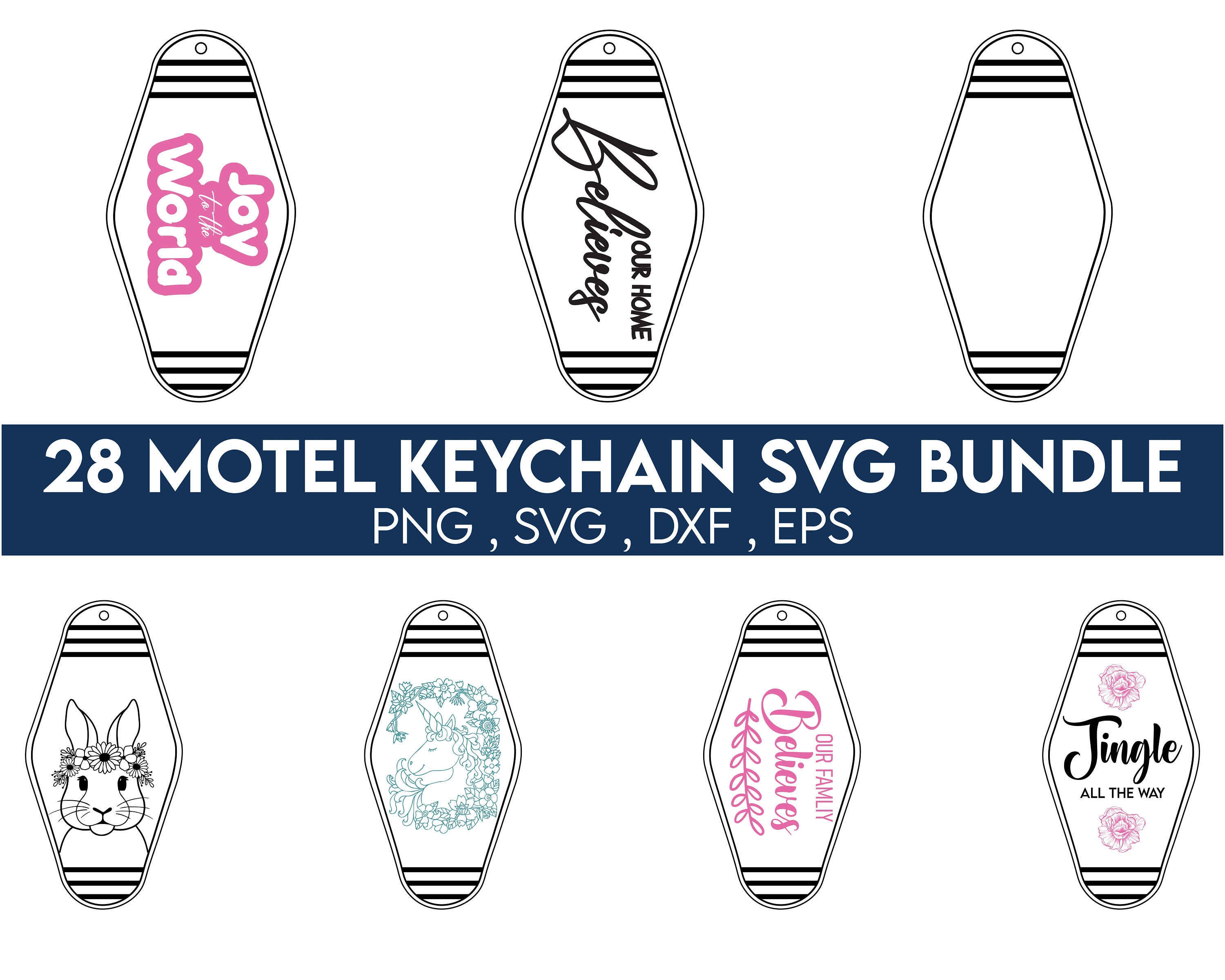 Motel Keychain Svg Bundle, Motel Keychain Png, Keychain Svg Bundle ...