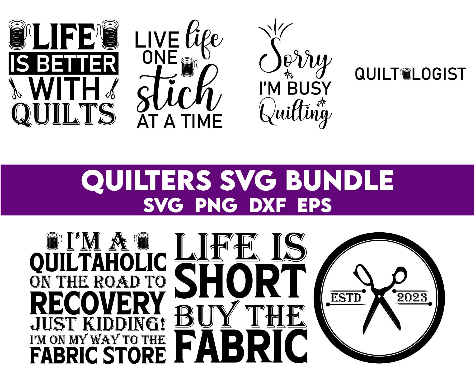 Quilters SVG Bundle Quilting Svg Quilting Shirt Quote Svg - Etsy Canada