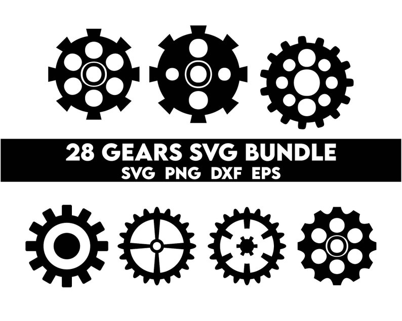 Gears SVG Bundle, Metal Gears Svg, Steampunk Svg, Cog Wheels Svg, Gears ...