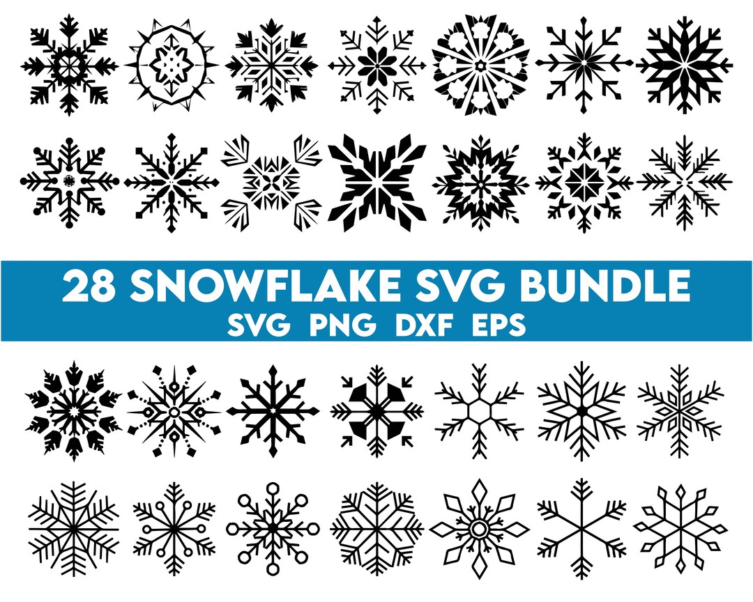Snow Flakes Svg Bundlesnowflakes Svgsnowman Svgsnowflake - Etsy Singapore