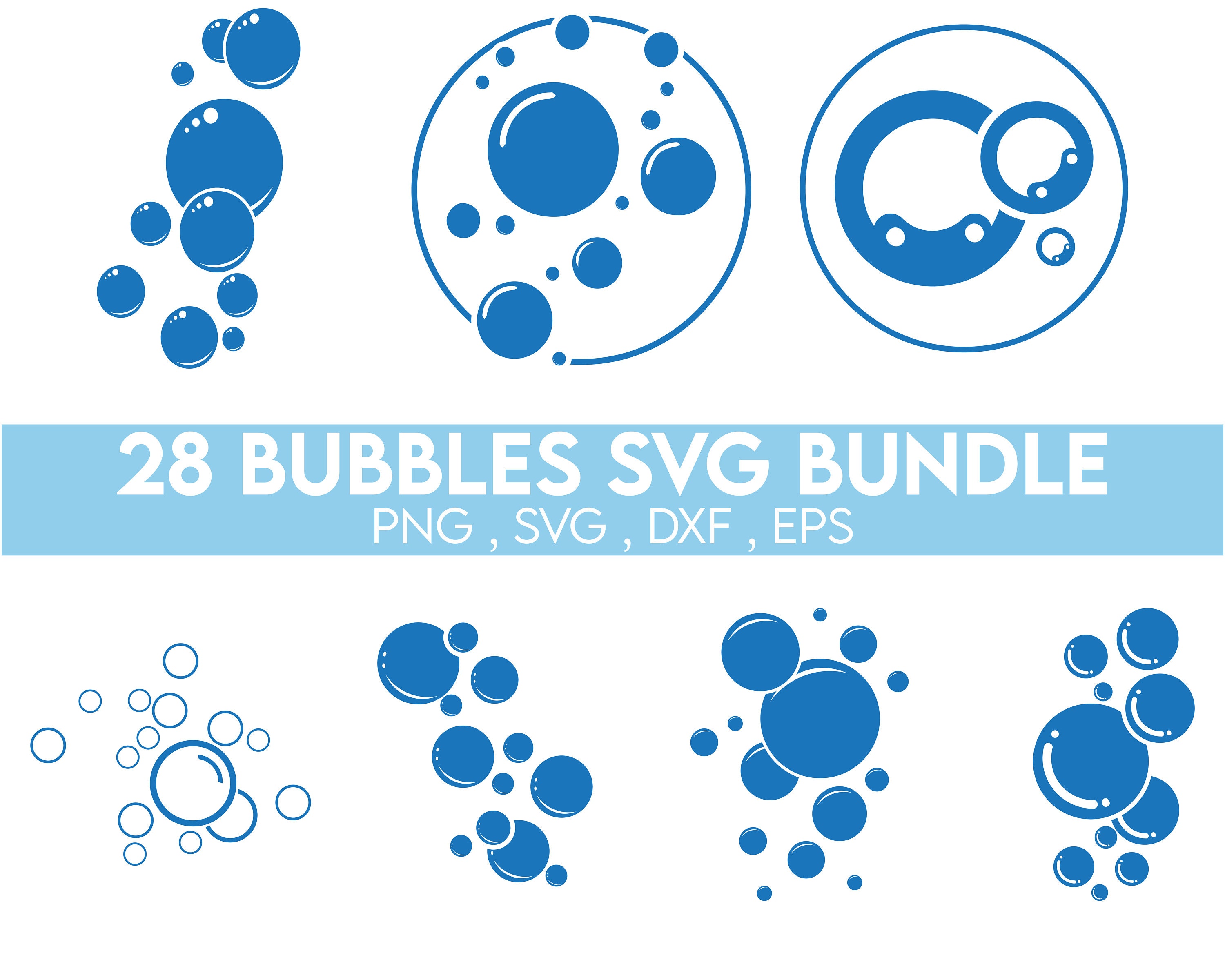 Bubbles SVG Bundle, Bubble SVG, Bubble Bath Svg, Circle Svg, Ocean Svg ...