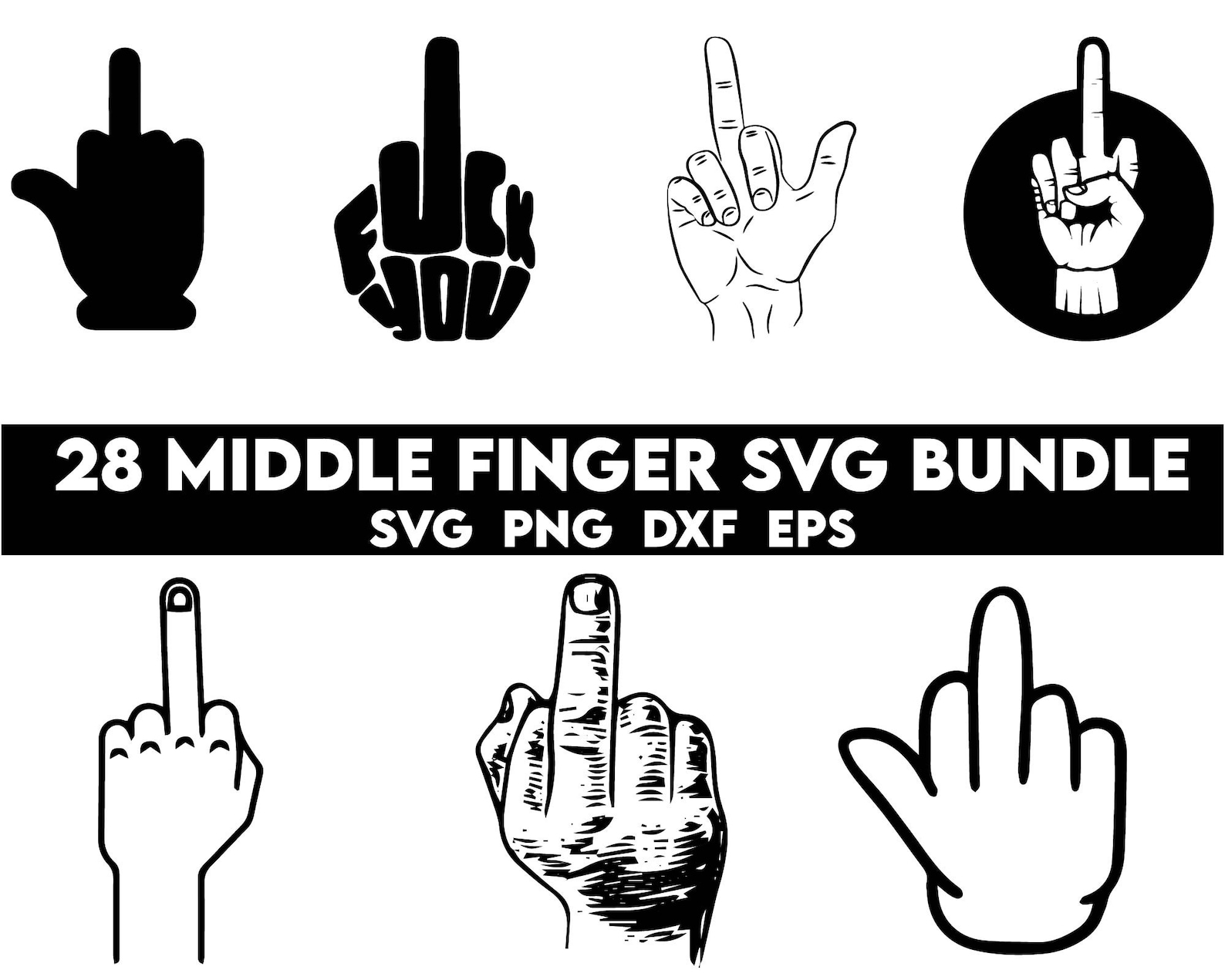 Middle Finger Svg Bundle Middle Finger Svg Middle Finger Cricut