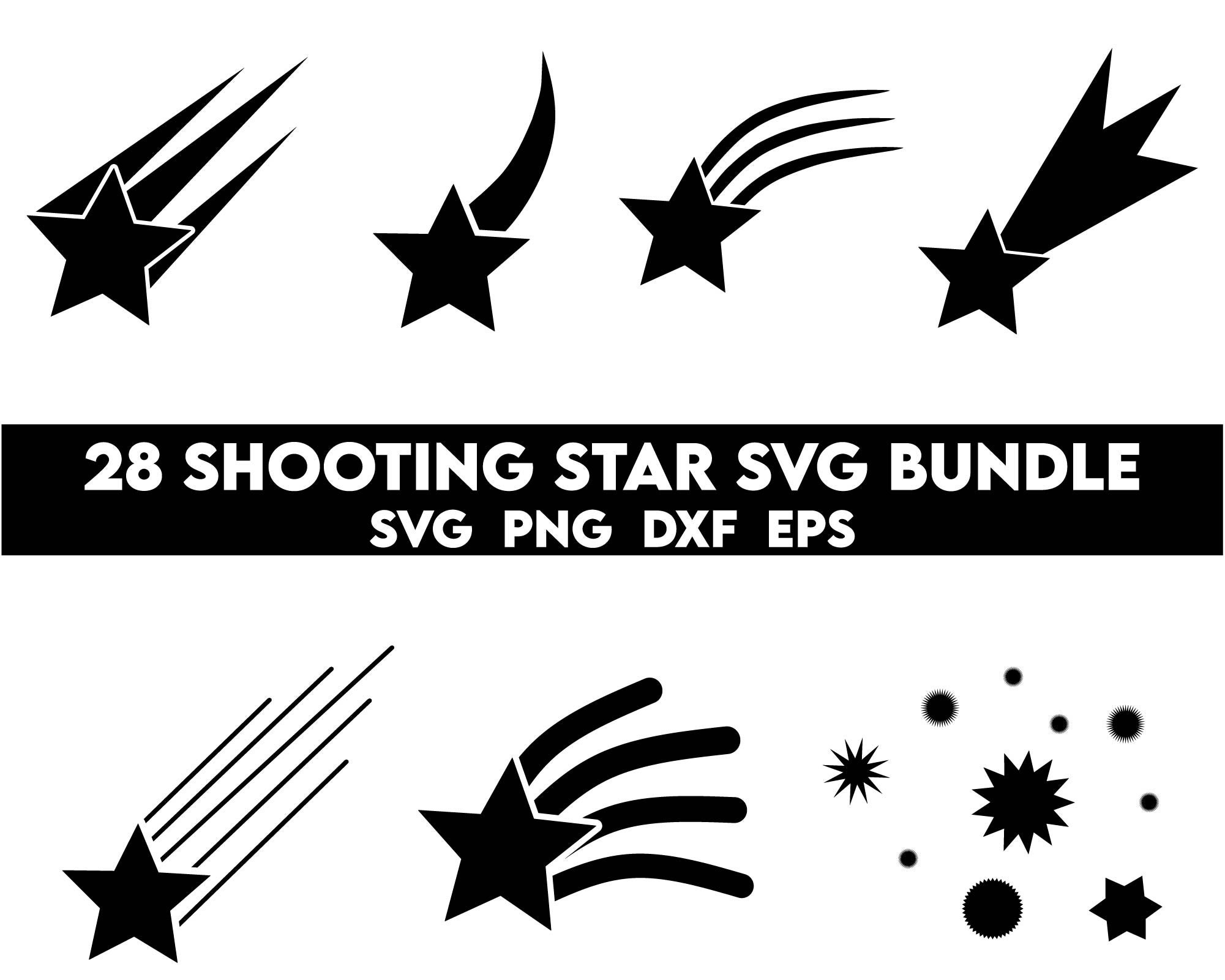 Shooting Stars SVG Bundle, Shooting Star Svg, Sparkle Svg , Stars ...