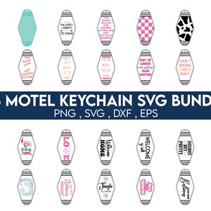 Motel Keychain Svg Bundle, Motel Keychain Png, Keychain Svg Bundle ...