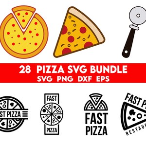 Pizza SVG Bundle, Pizza Svg, Pizza Slice, Pepperoni Pizza Slice Svg ...