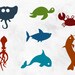 Sea Creatures Svg Bundle, Under the Sea SVG, Sea Animals SVG, Ocean Svg ...