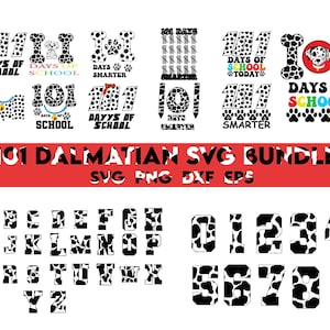 Dalmatians Svg, 101 School Days Svg, 101 Days of School Dalmatian, 100 ...