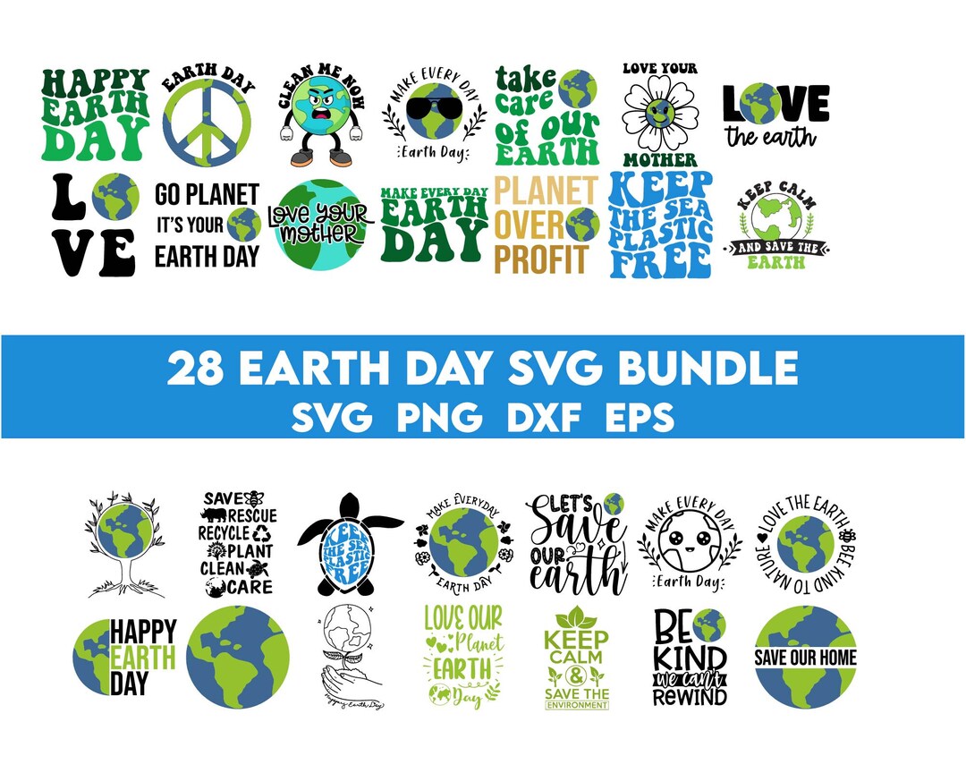 Earth Day Svg Png Bundle, Earth SVG, Recycle SVG, Earth Day Quotes ...