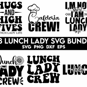 Lunch Lady Svg Bundle, Lunch Lady Gift, Lunch Lady Tee Svg, Lunch Lady ...
