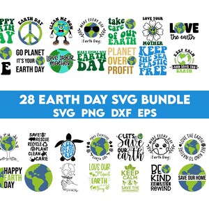 Earth Day Svg Png Bundle, Earth SVG, Recycle SVG, Earth Day Quotes ...