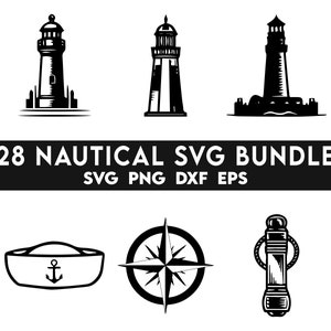 Nautical SVG Bundle, Nautical PNG Bundle, Nautical Clipart, Nautical ...