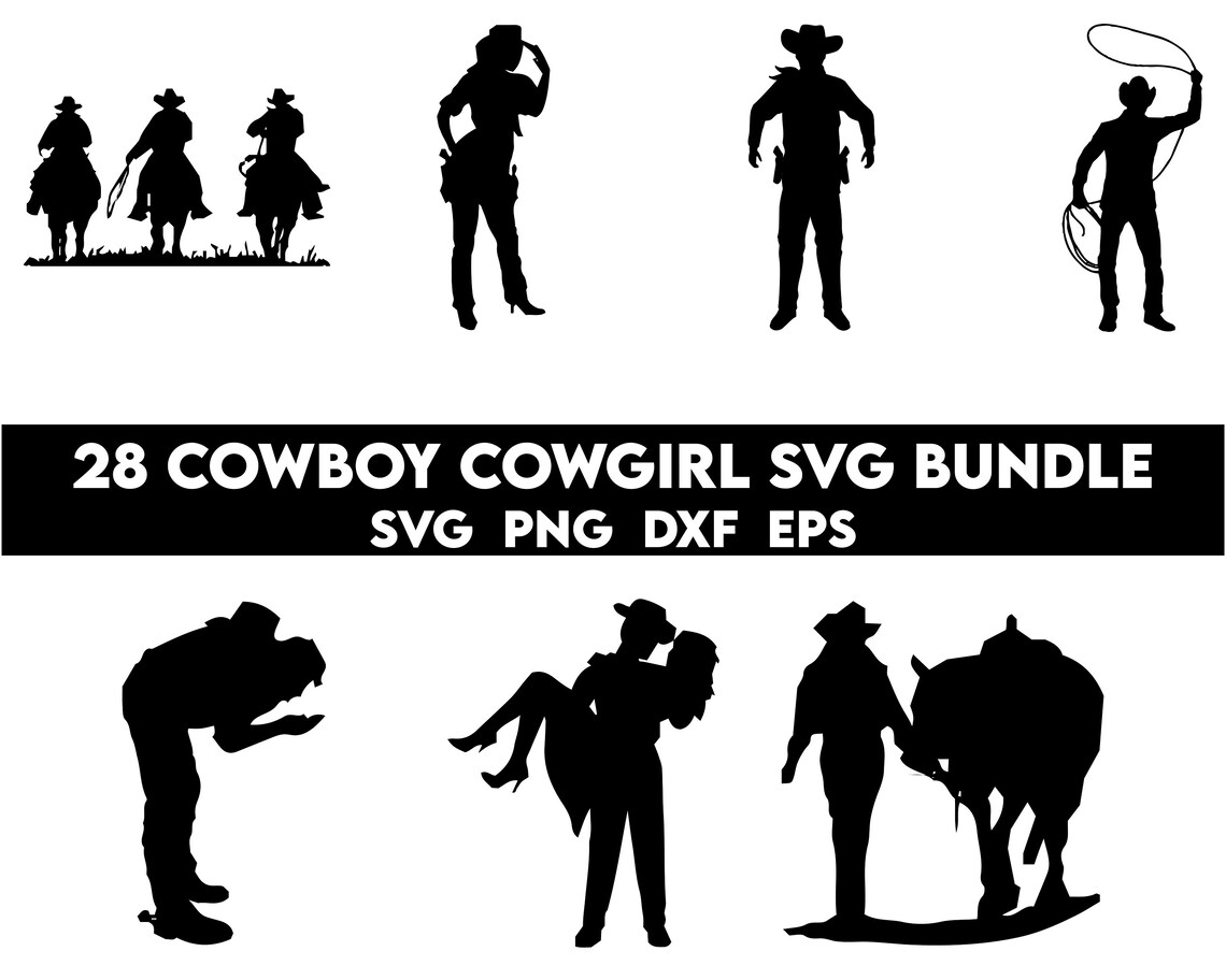 Cowboy Cowgirl SVG Bundle, Country Boy Svg, Country Girl Svg, Cowboy ...