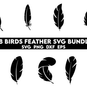 Feather SVG Bundle, Feather SVG, Feather Clipart, Feather Silhouette ...