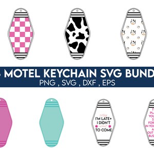 Motel Keychain Svg Bundle, Motel Keychain Png, Keychain Svg Bundle ...