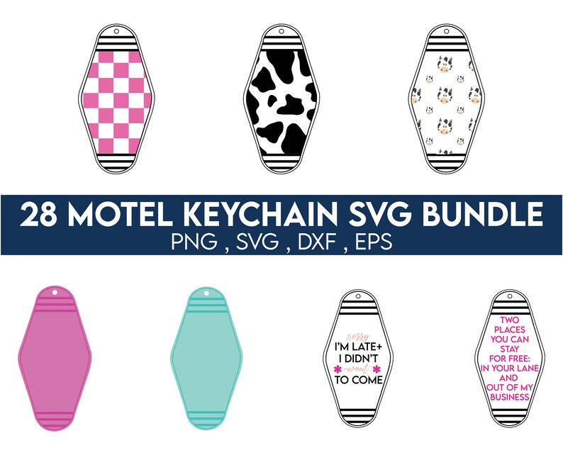 Motel Keychain Svg Bundle, Motel Keychain Png, Keychain Svg Bundle ...