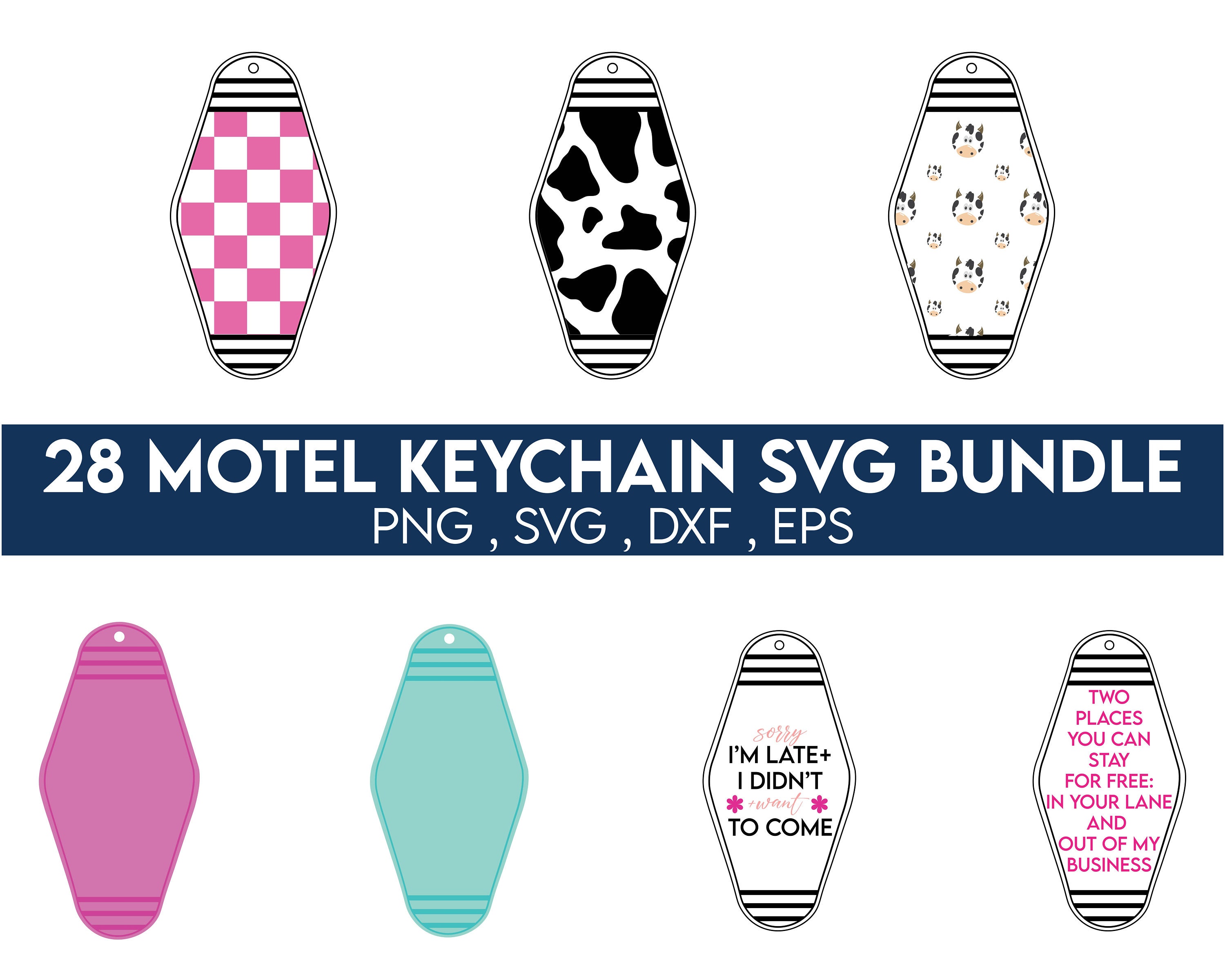 Motel Keychain Svg Bundle Motel Keychain Png Keychain Svg - Etsy