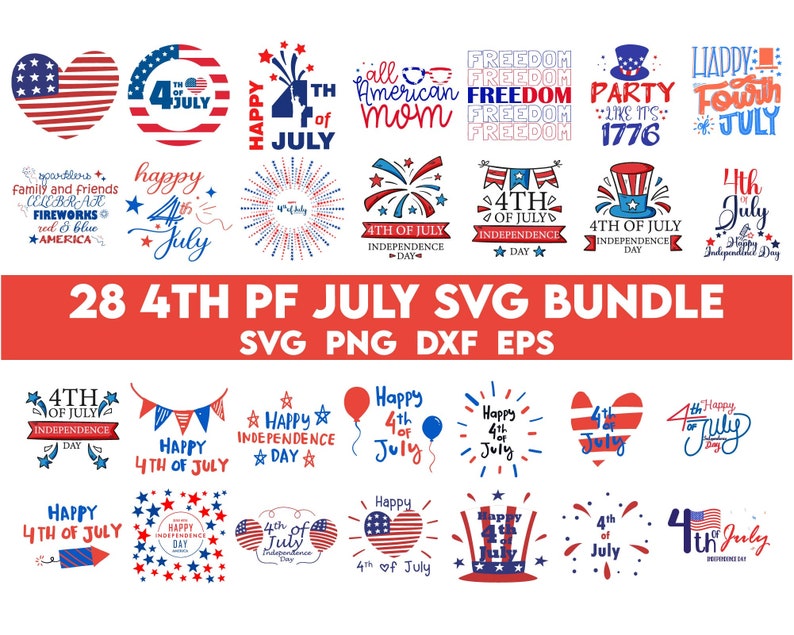 4th of July Svg Bundle, Fourth of July Svg, Usa Svg, America Svg ...
