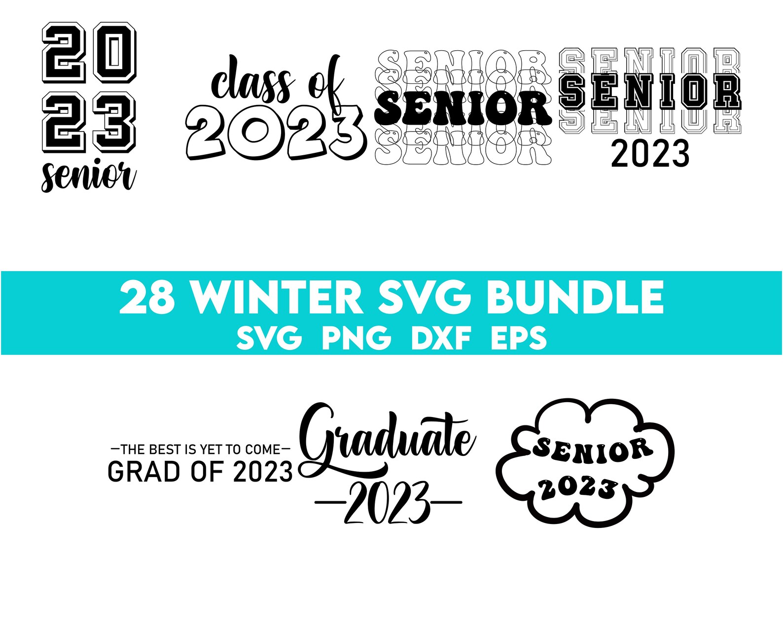 Class of 2023 Svg Bundle, Senior 2023 Svg, Senior Svg, Class of 23 Svg ...