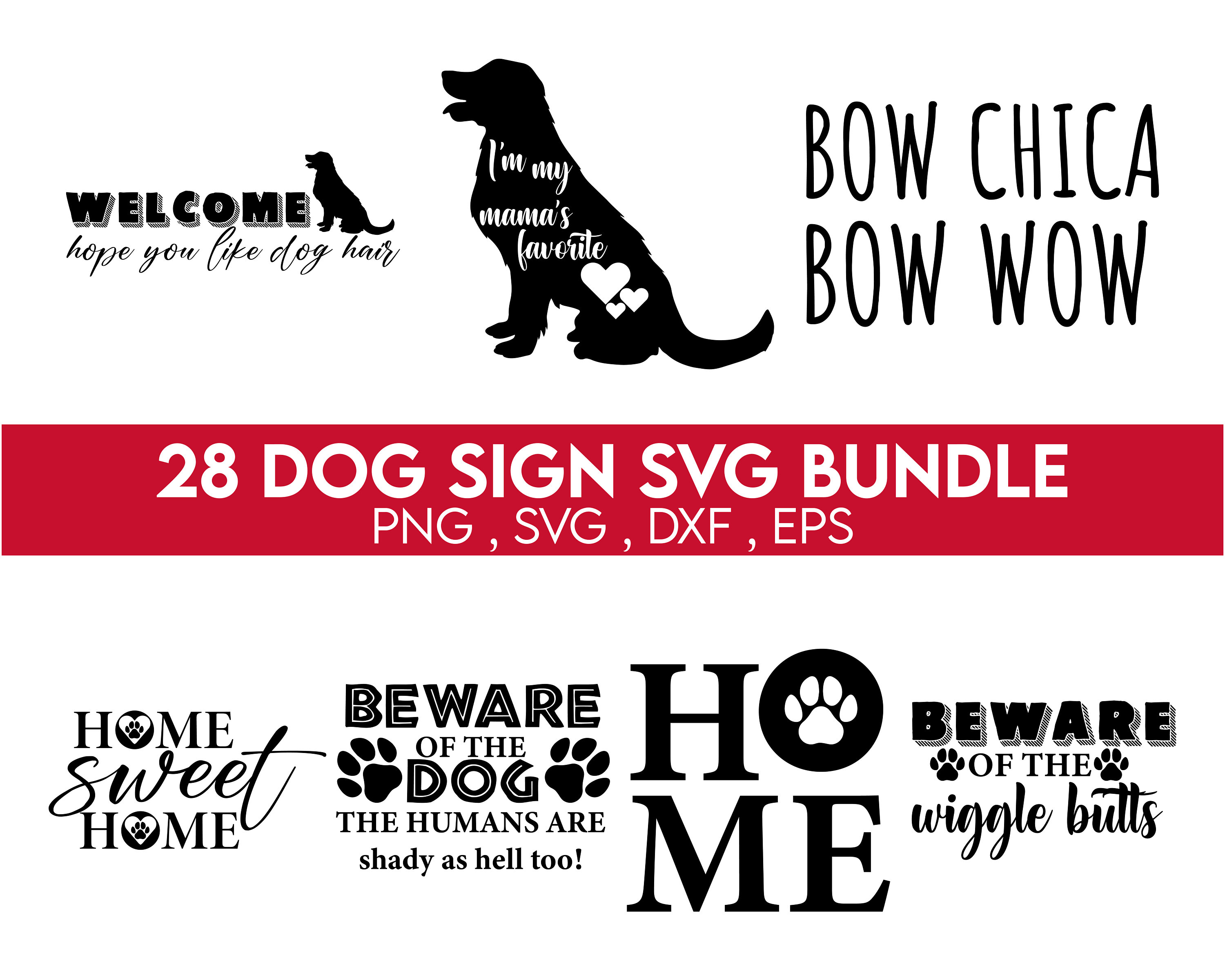 Dog Sign Svg Bundle, Dog Svg Bundle, Round Front Door Sign, Dog Sign ...