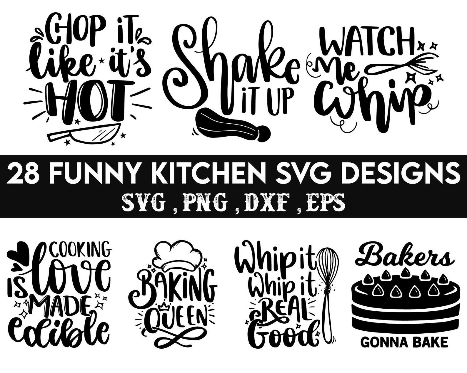Funny Kitchen Svg Bundle, Kitchen Sign Svg, Kitchen Quotes Svg, Kitchen ...