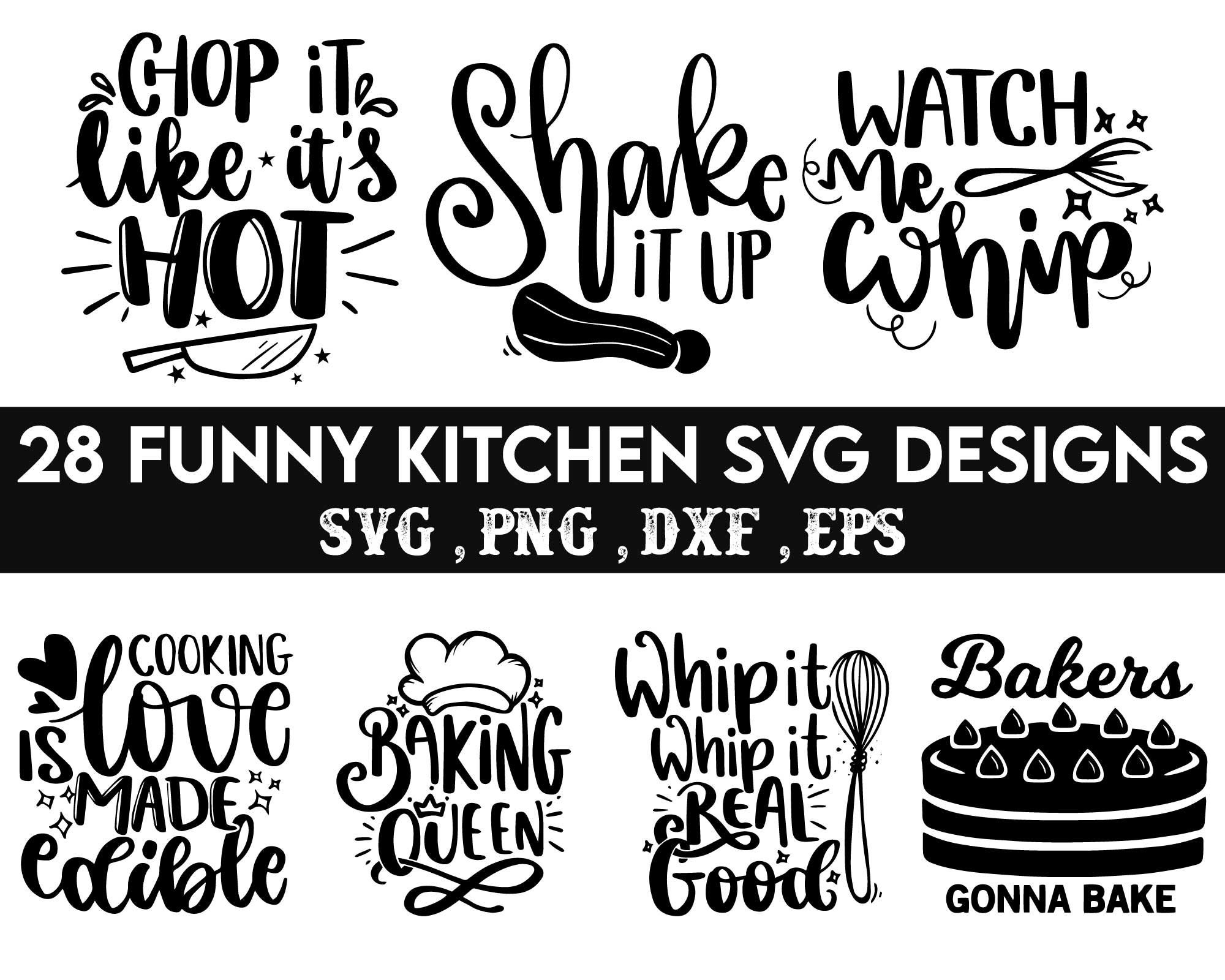 Funny Kitchen Svg Bundle, Kitchen Sign Svg, Kitchen Quotes Svg, Kitchen ...