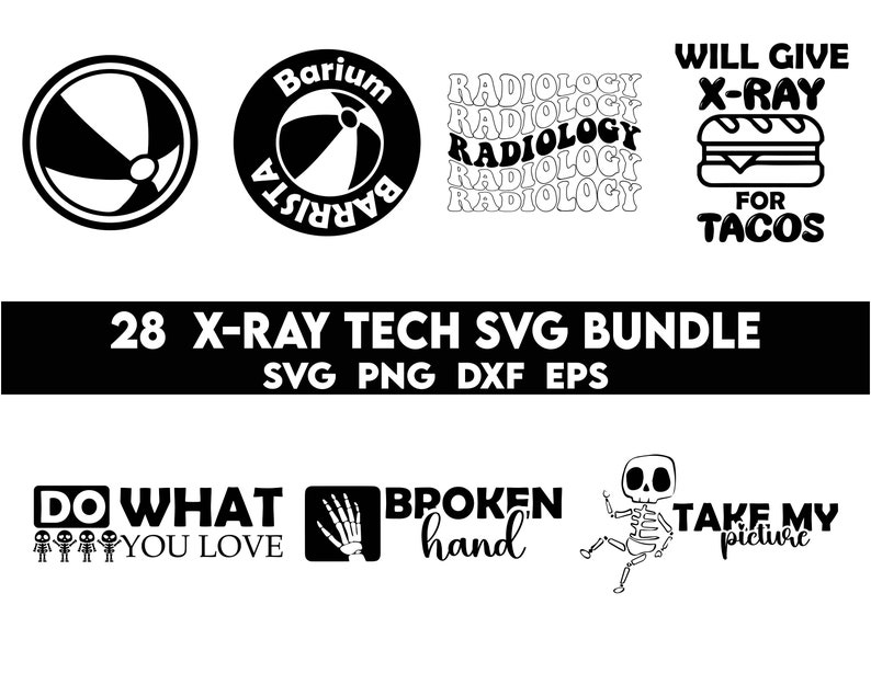 X-ray Tech Svg Bundle, X-ray Technologist Svg, X-ray Technician Svg ...