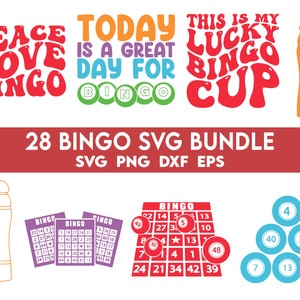 Bingo Svg Bundle, Bingo Design Bundle, Bingo Quotes SVG, Bingo Lady Svg ...