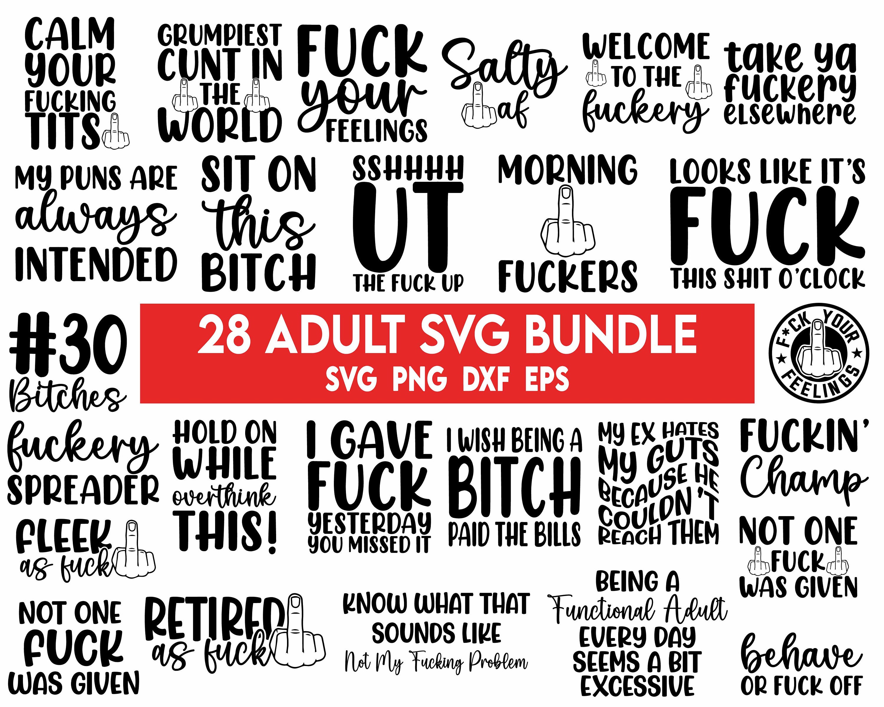 Adult Svg Bundle, Adults Svg, Rude Svg, Crafting Bundle, Adult Quotes ...