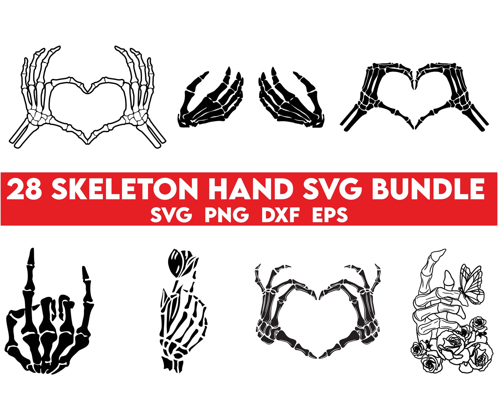 Skeleton Hands Svg Bundle, Skeleton Hands Svg, Skeleton Png, Skeleton ...