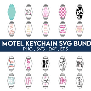 Motel Keychain Svg Bundle, Motel Keychain Png, Keychain Svg Bundle ...
